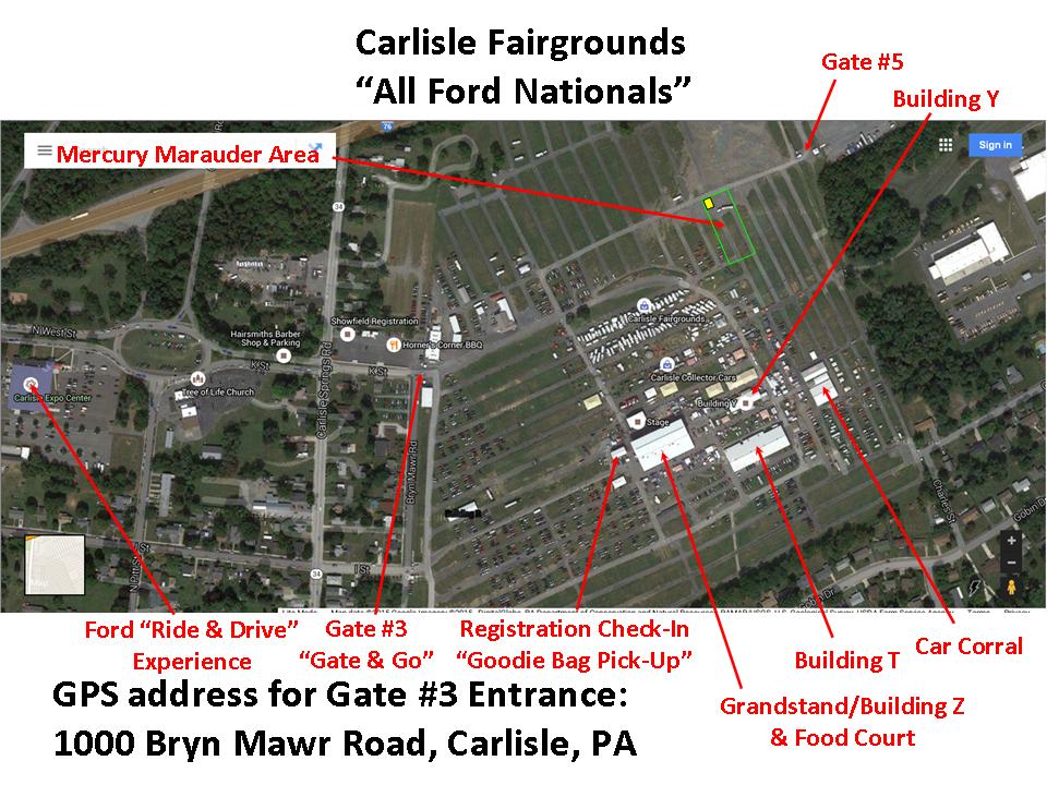 2015 Carlisle Showfield Map